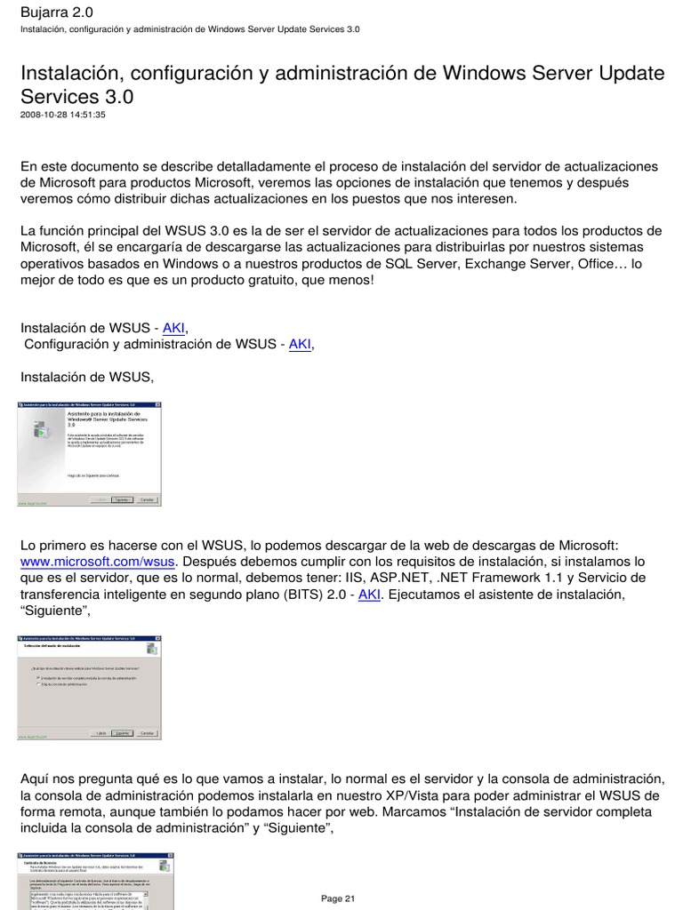 Wsus Buenas PDF | PDF | Microsoft | Software utilitario