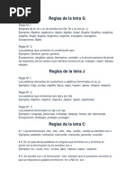 Uso de B, V, G, J, H, C, Z, S, R, RR, K, X, W, Y, LL | PDF ...