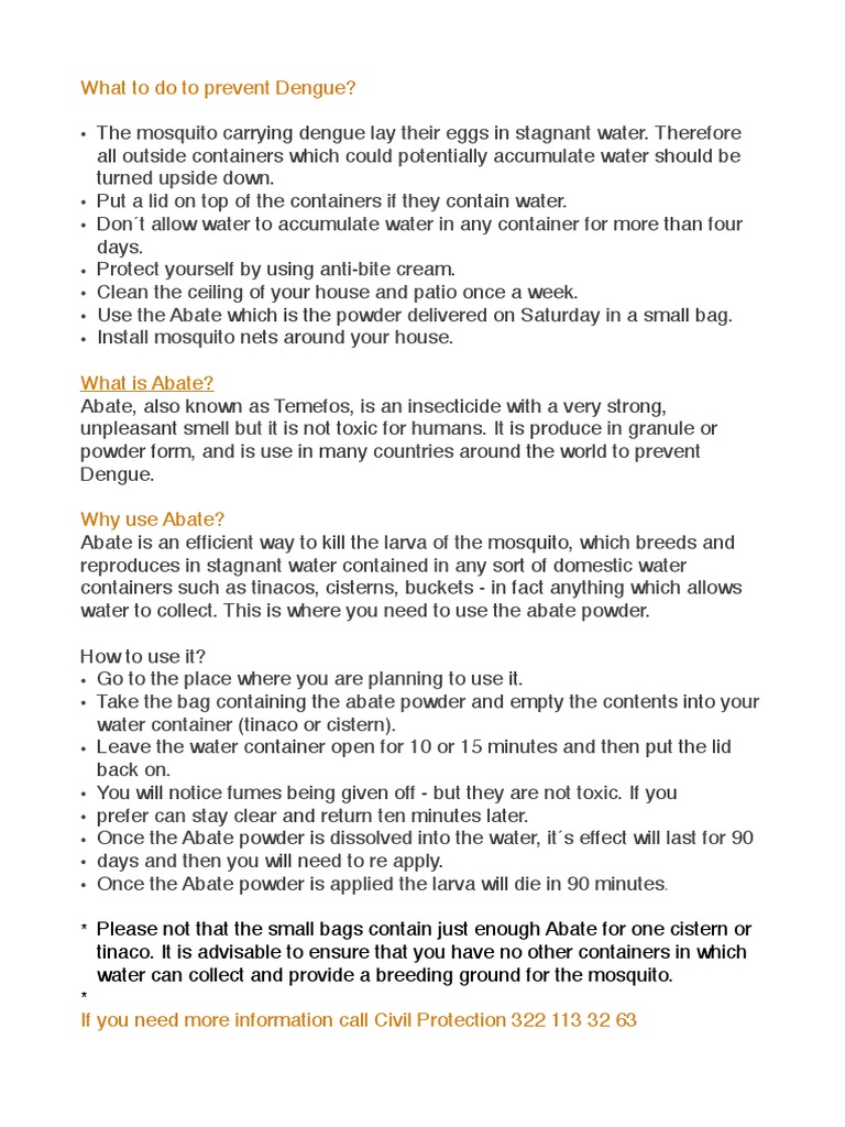 Use of Abate2 | PDF