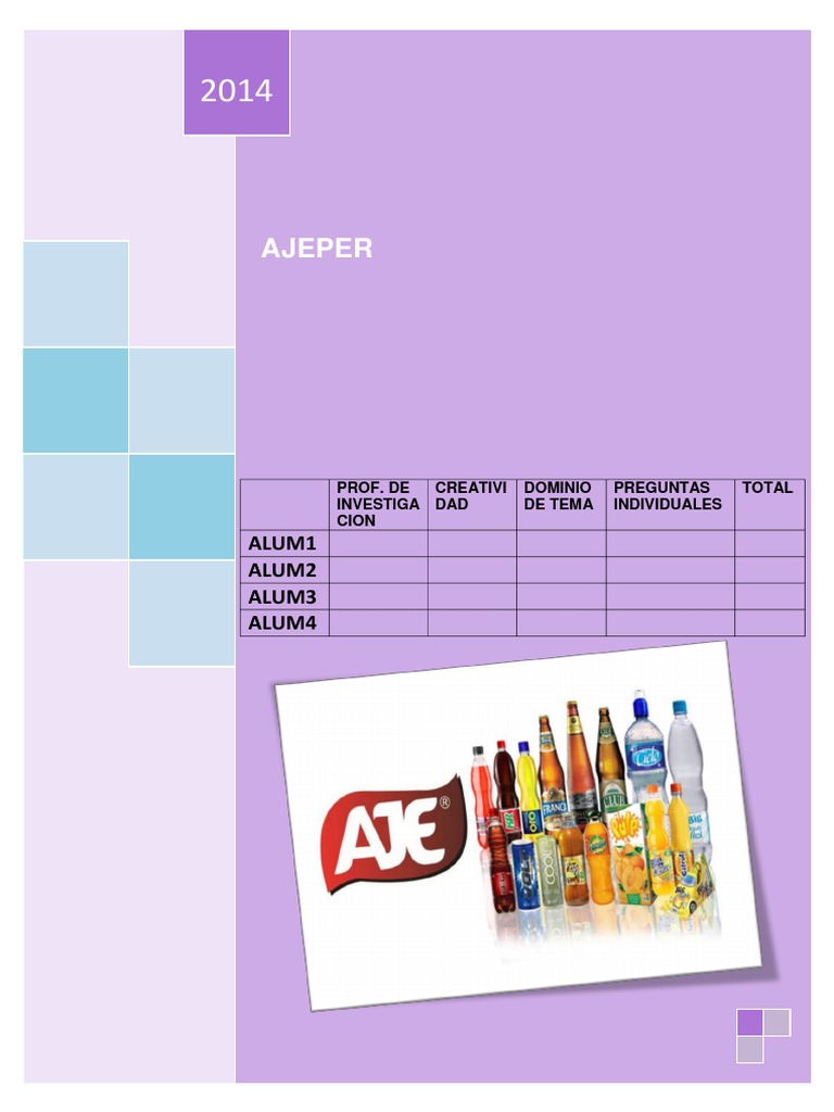AJEPER | PDF | Refresco | Marketing