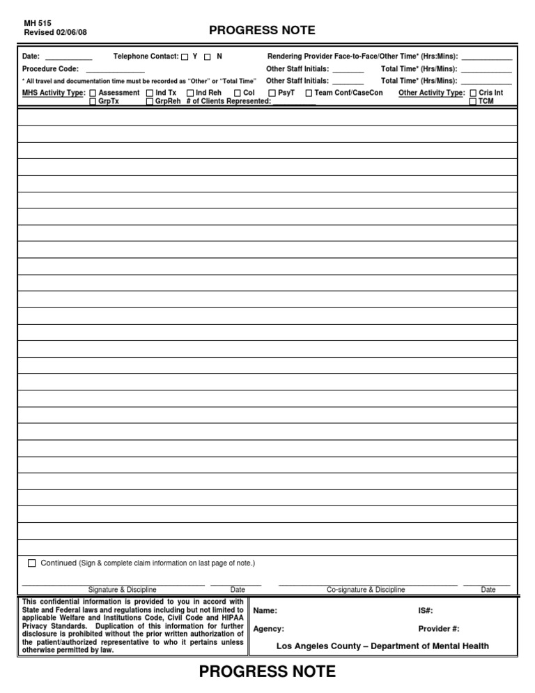 Progress Note How To Write A Progress Note [+ Real Life Clinical Note
