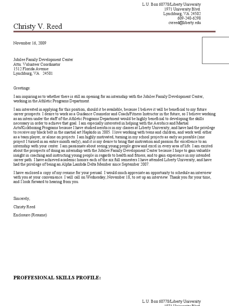 Christy Reed, Internship Applicant, Resume | PDF | Behavior Modification | Learning