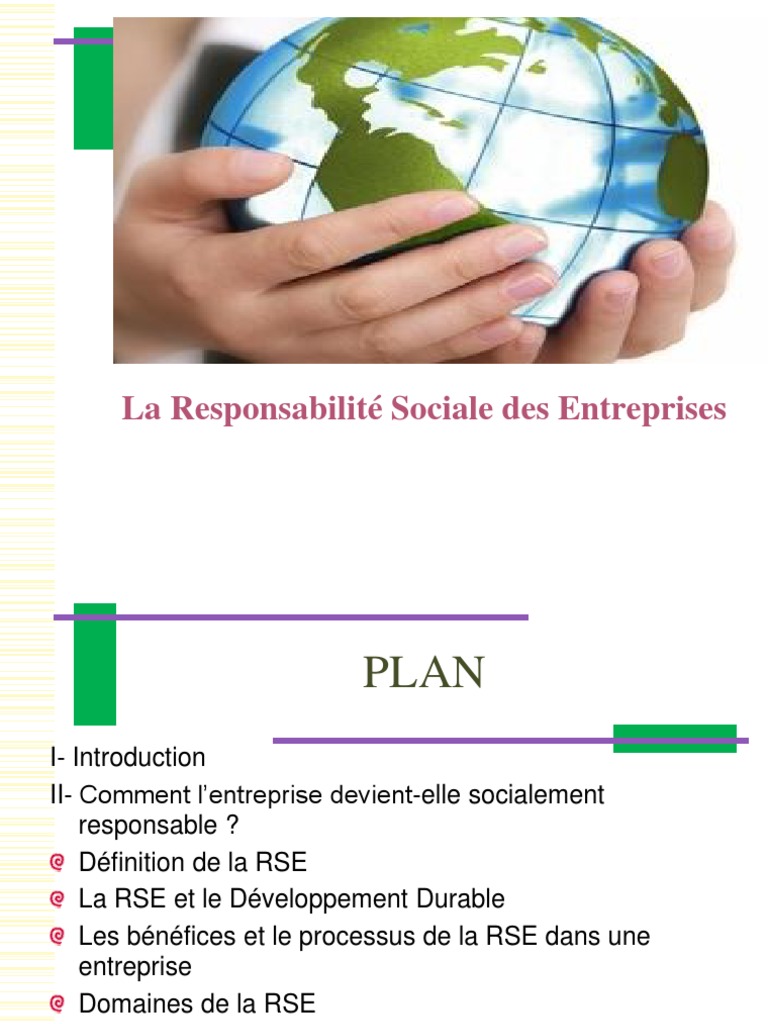 Responsabilité Sociale Des Entreprises | PDF | Responsabilité sociétale ...
