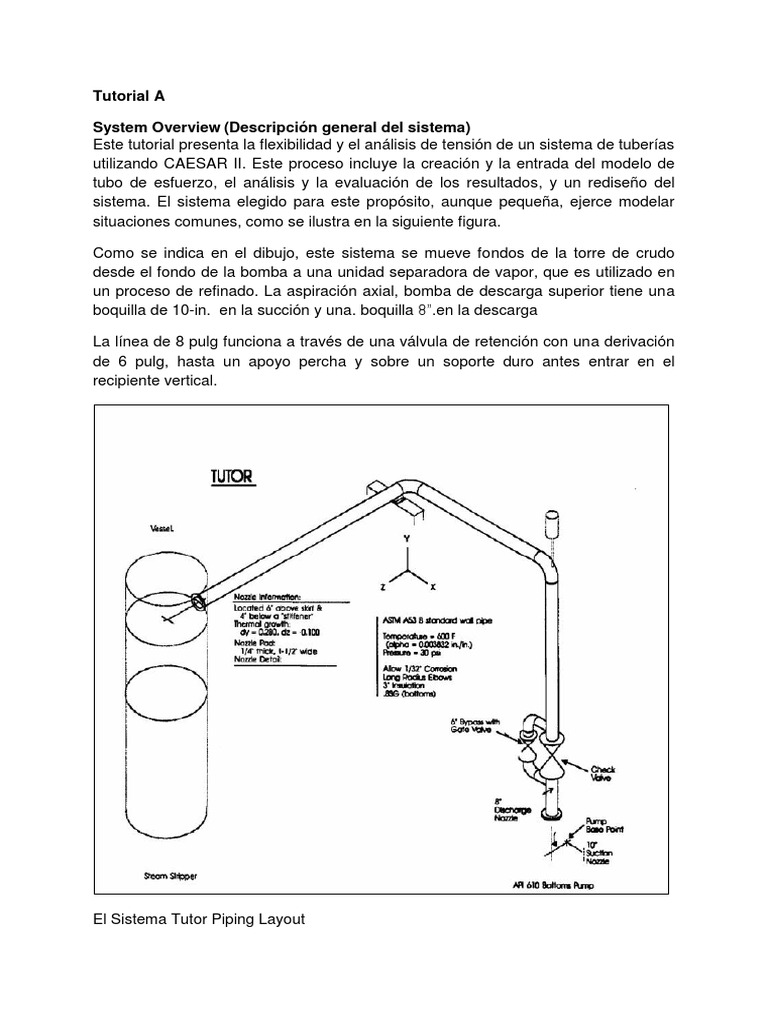 Tutorial Caesar II | PDF | Point and Click | Hoja de cálculo