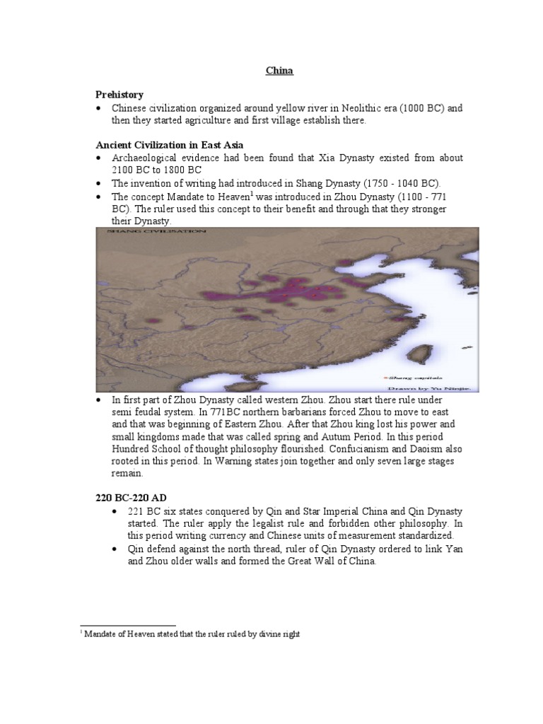 China Prehistory - Chinese Civilization Organized Around Yellow River ...