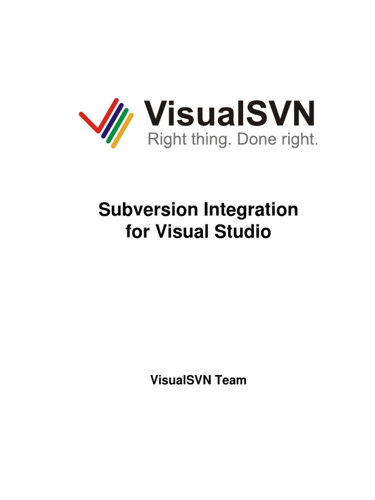 VisualSVN - Subversion For Visual Studio | PDF | Version Control ...