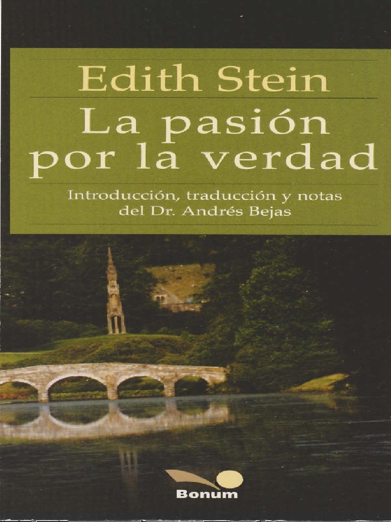 Edith Stein - La Pasión Por La Verdad. | PDF | Artes del Lenguaje y ...