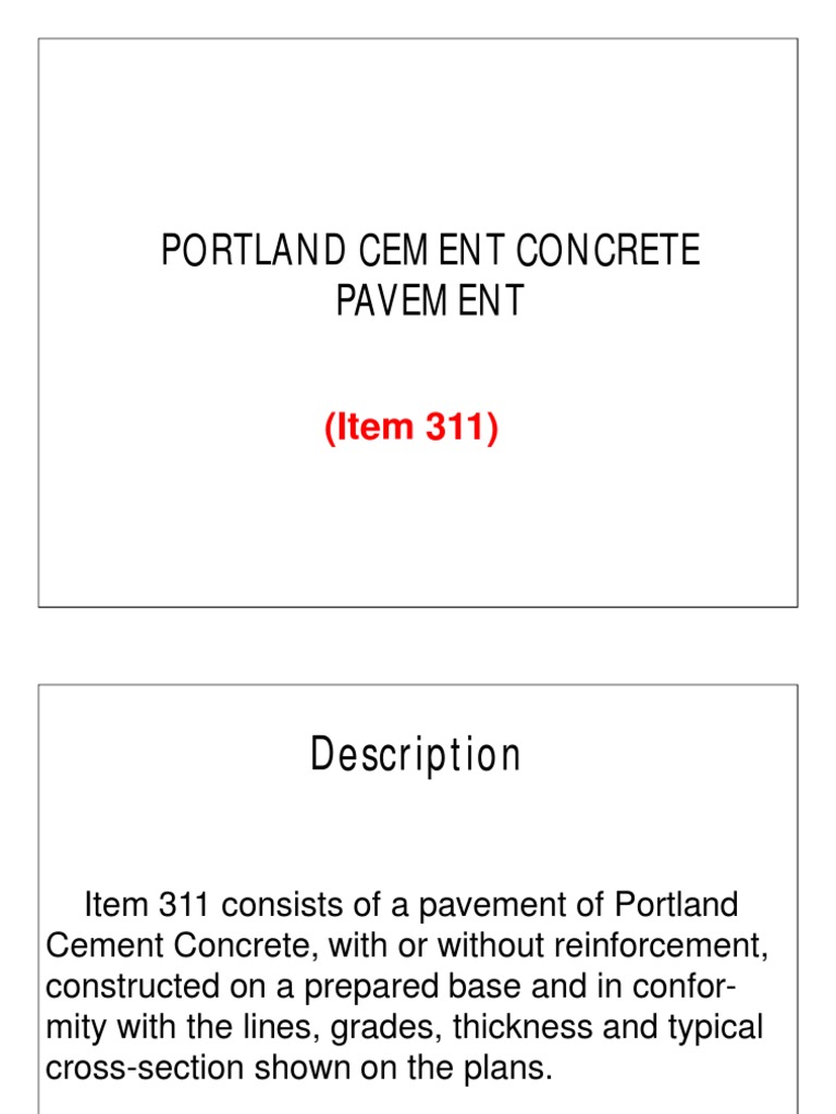 Portland Cement Pavement | PDF | Road Surface | Concrete
