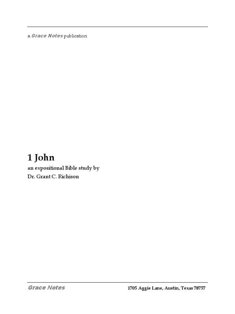 1 John | PDF | First Epistle Of John | Eternal Life (Christianity)