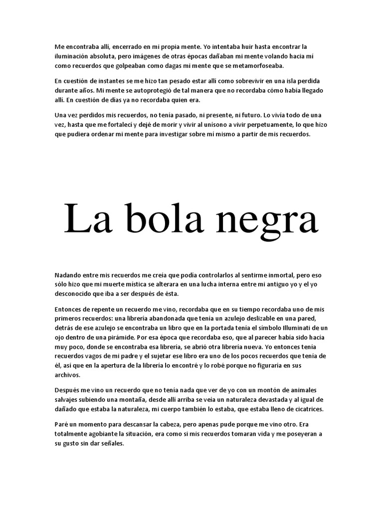 La Bola Negra | PDF | Viaje en el tiempo | Masonería