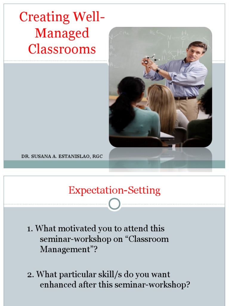 CEM Well-Managed Classrooms Mat 2009 | PDF | Classroom Management ...