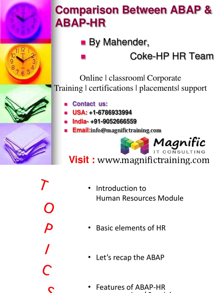 Sap Abap HR Online Training | PDF | Databases | Human Resource Management
