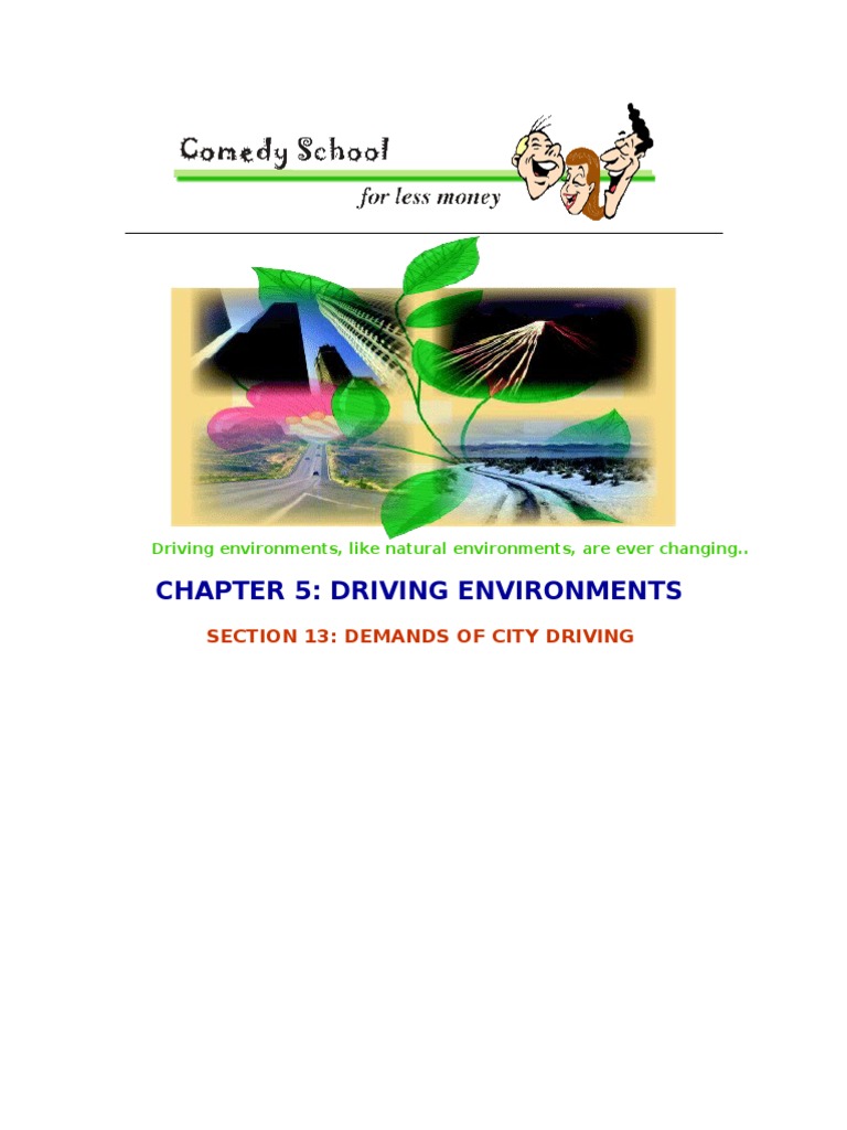 Driving Environments, Like Natural Environments, Are Ever Changing ...