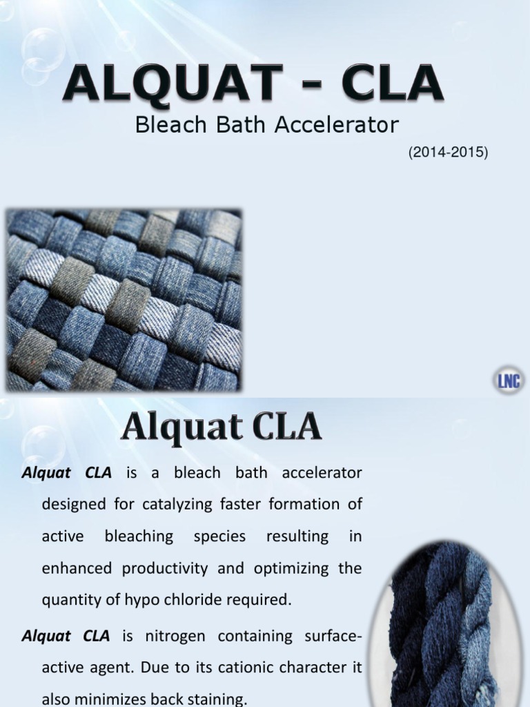 Eco-Friendly Bleach Bath Accelerator for Enhanced Productivity and ...
