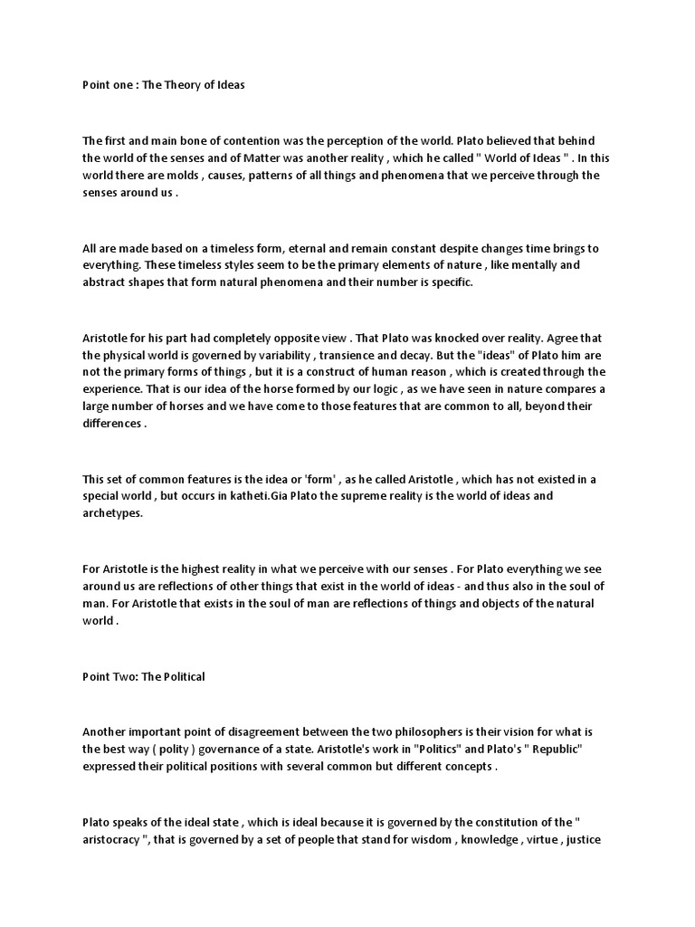 Orasul Ideal in Viziunea Lui Platon Si A Lui Aristotel | PDF | Plato ...