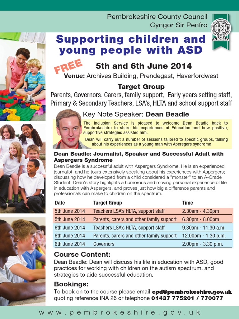 Supporting Children and Young People With ASD | PDF
