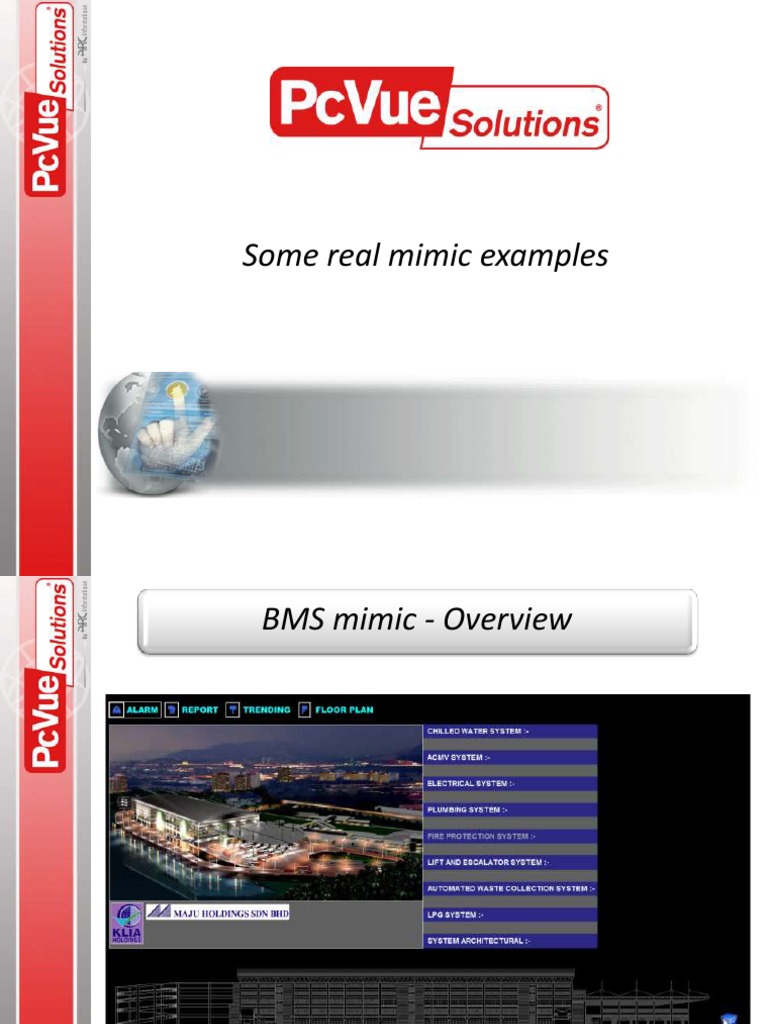 PcVue Mimic Examples | Electrical Engineering | Engineering