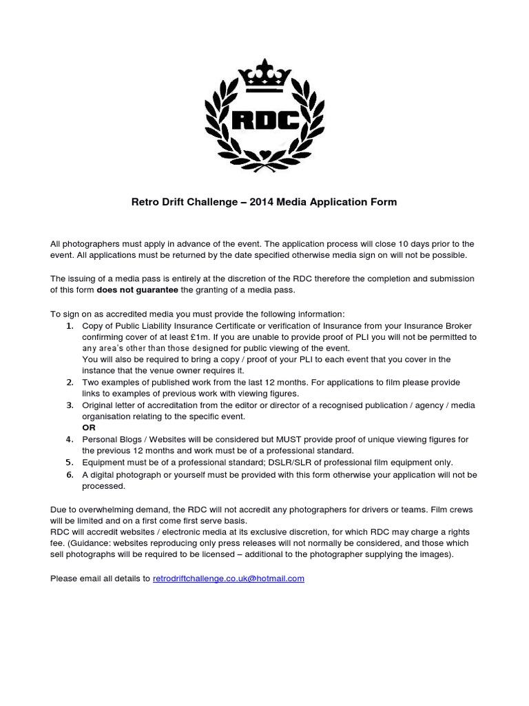 RDC Media Form 2014 | PDF | Insurance | Business