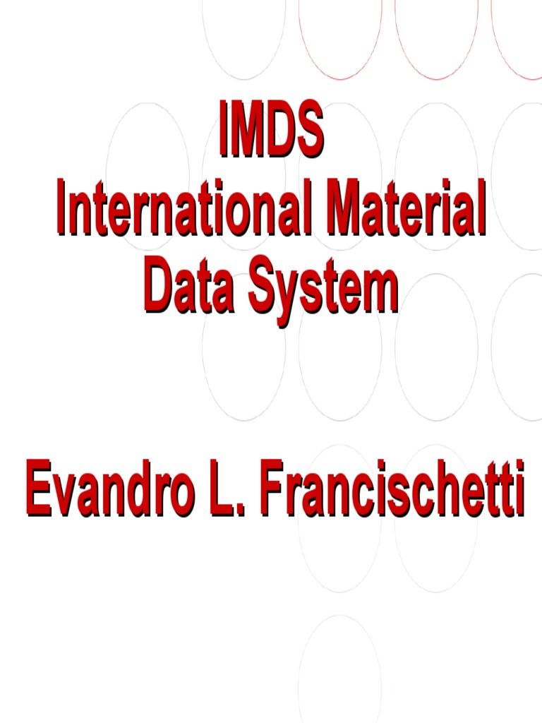 IMDS - International Material Data Sheet | PDF | Substancias químicas ...