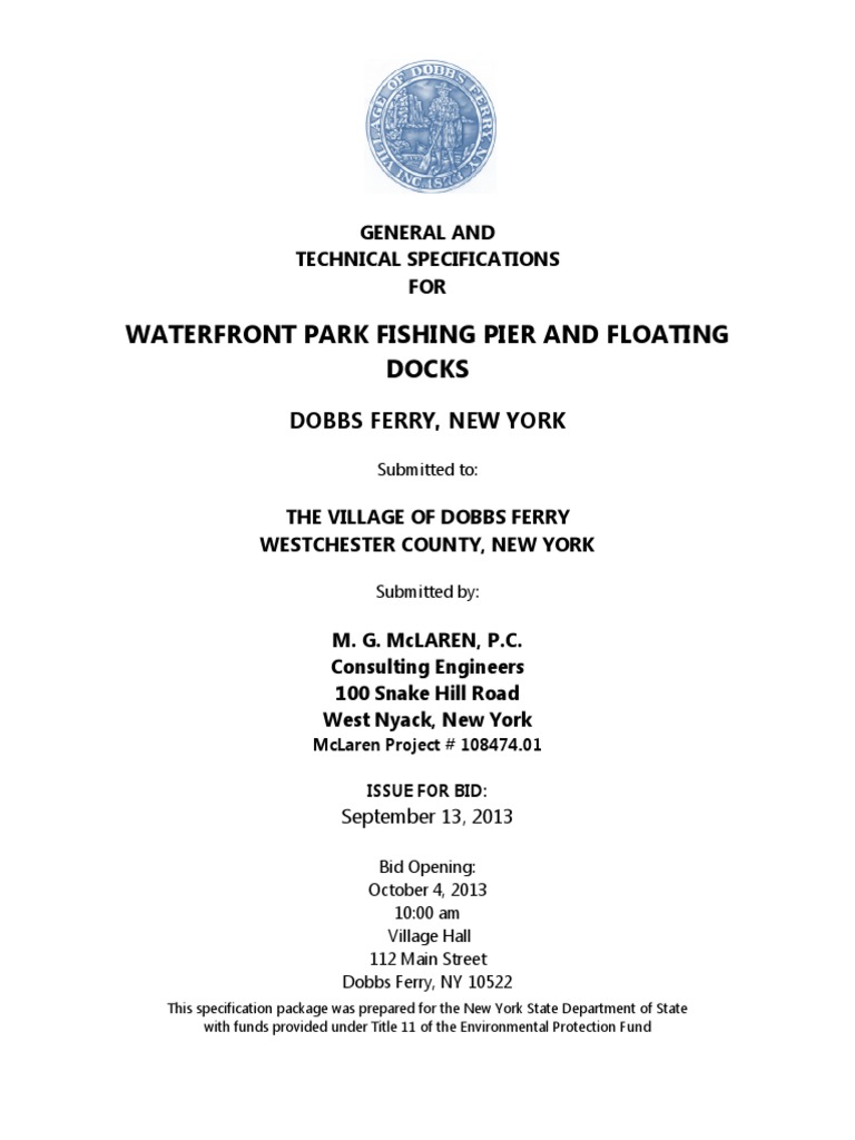 Pier Specifications | PDF | General Contractor | Specification ...