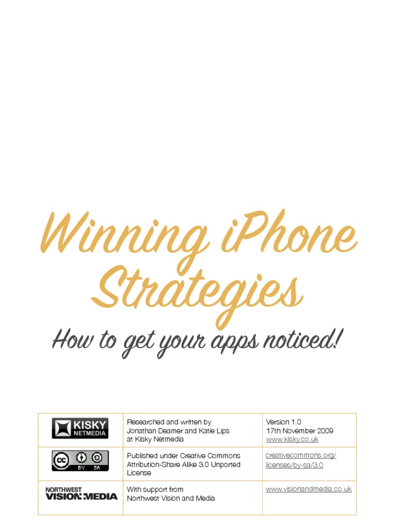 iPhone App Marketing Guide | PDF | I Phone | Advertising