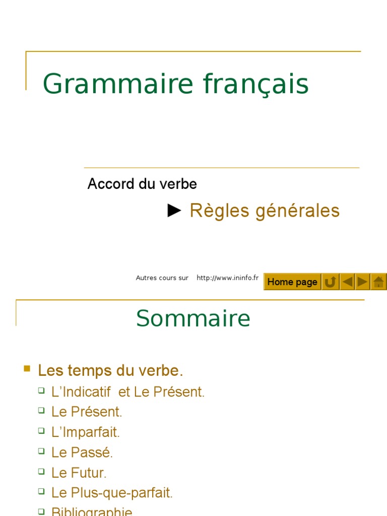 Les Temps Du Verbe | PDF | Verbe | Phrase