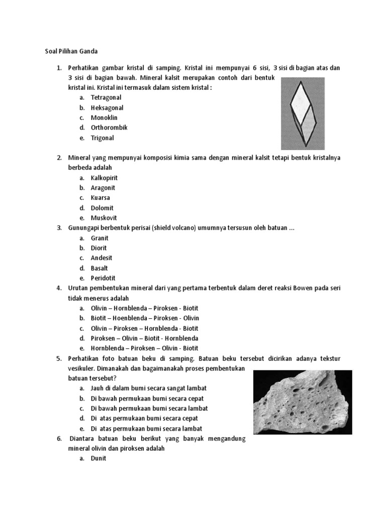 Soal Krismin Petro | PDF | Ilmu Sosial | Sains & Matematika
