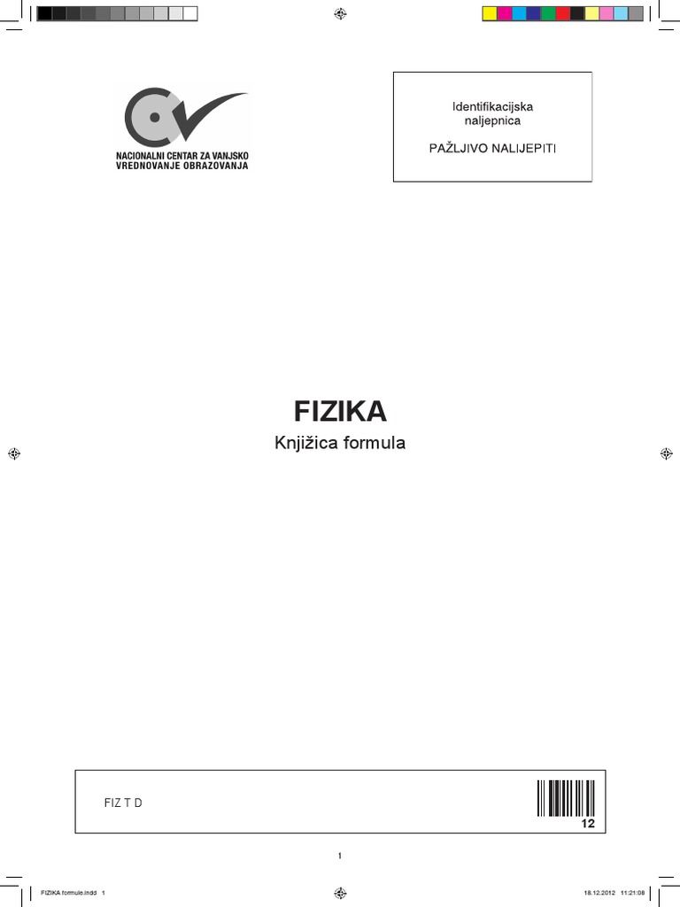 Formule Iz Fizike