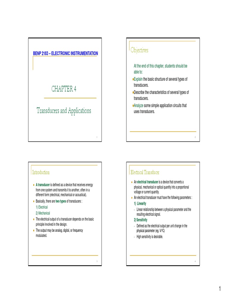 Transducers | PDF