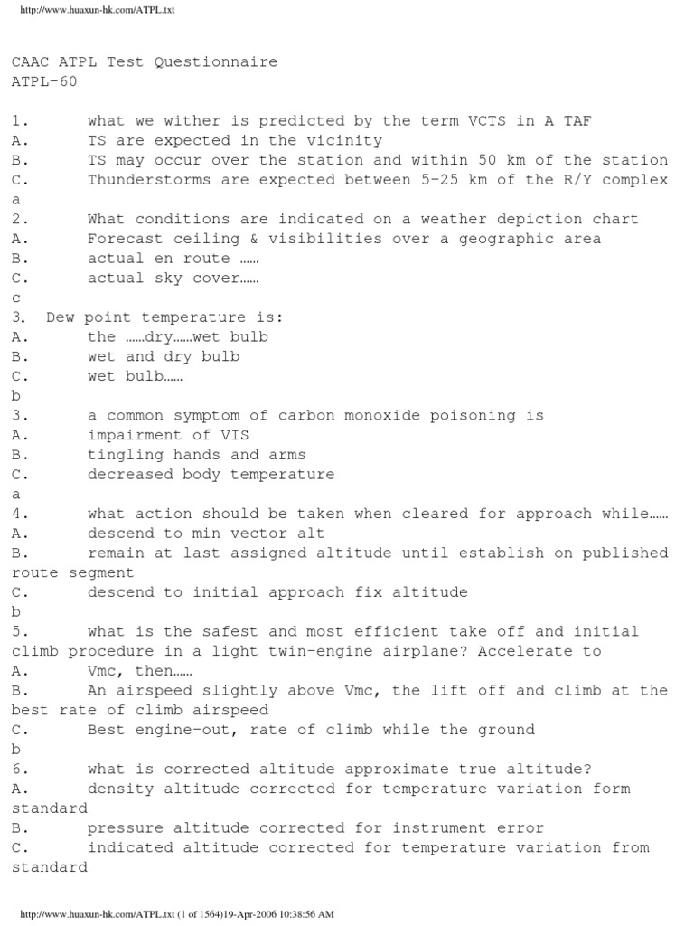 Atpl China | PDF | Instrument Flight Rules | Air Traffic Control