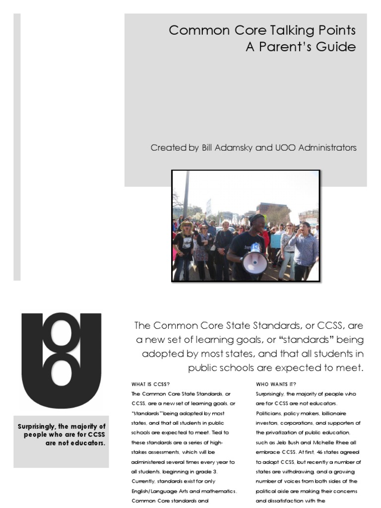 Parents Brochure 8.4.13 | PDF | Common Core State Standards Initiative ...