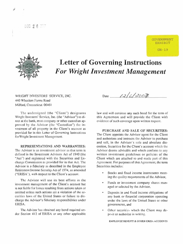 GN-19 - Local 773 Letter of Governing Instructions 1207 | PDF | Fixed ...
