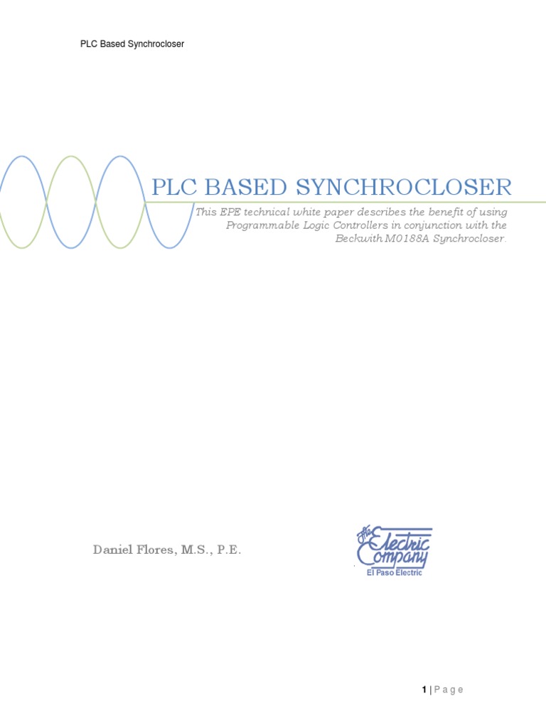 PLC Synchrocloser EPEC | PDF | Programmable Logic Controller | Relay