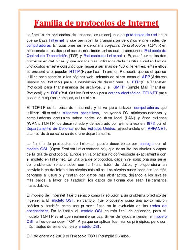 Protocolos de Internet | PDF