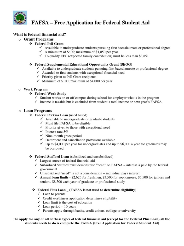 Financial Aid Overview | PDF | Higher Education | Public Finance