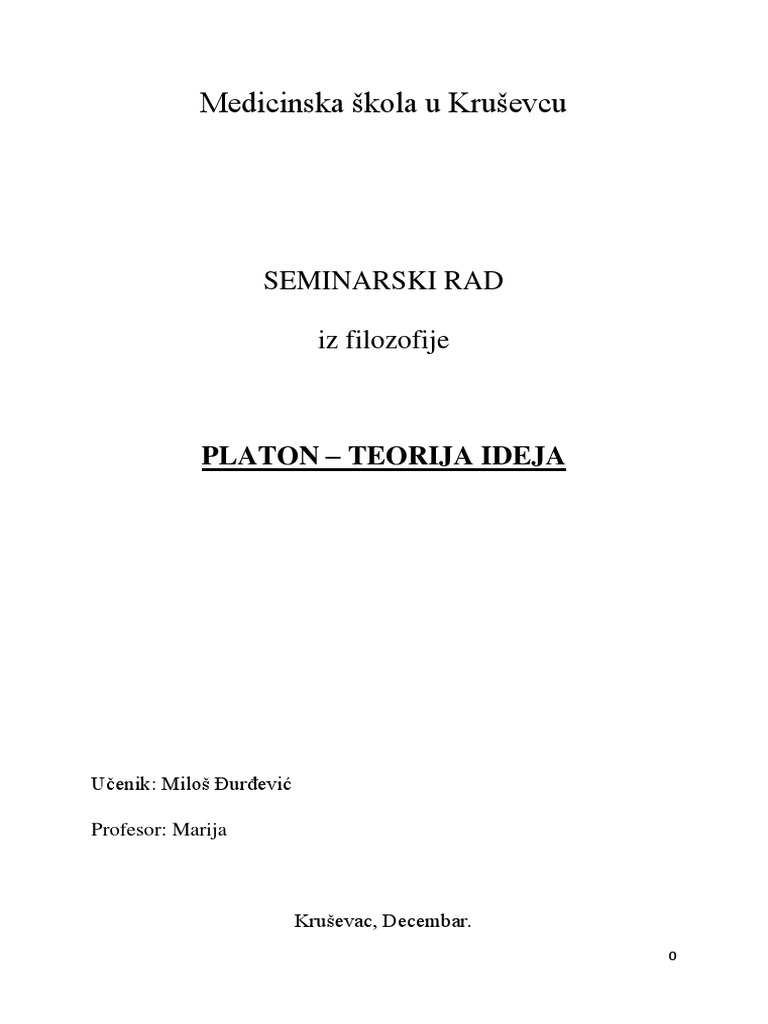 Teorija Ideja | PDF