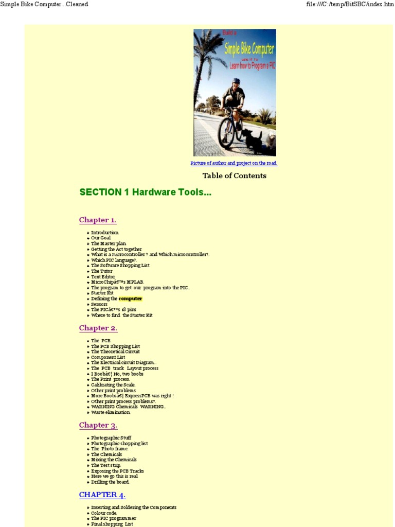 Simple Bike Computer Idx Pdf Printed Circuit Board Computer