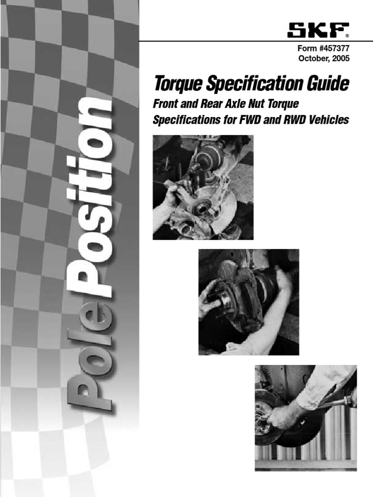 Torque Specification Guide: Front and Rear Axle Nut Torque ...