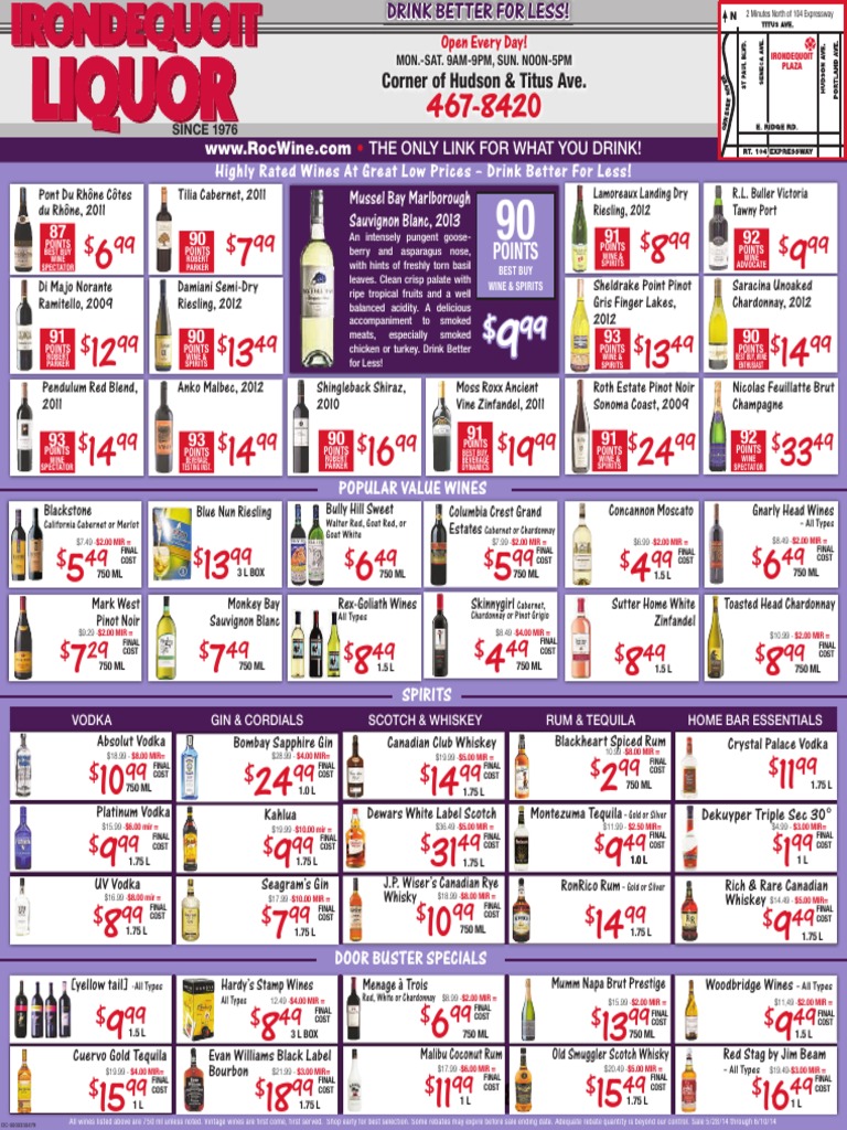 5-28-2014 Newspaper Ad | PDF | Wine | Whisky