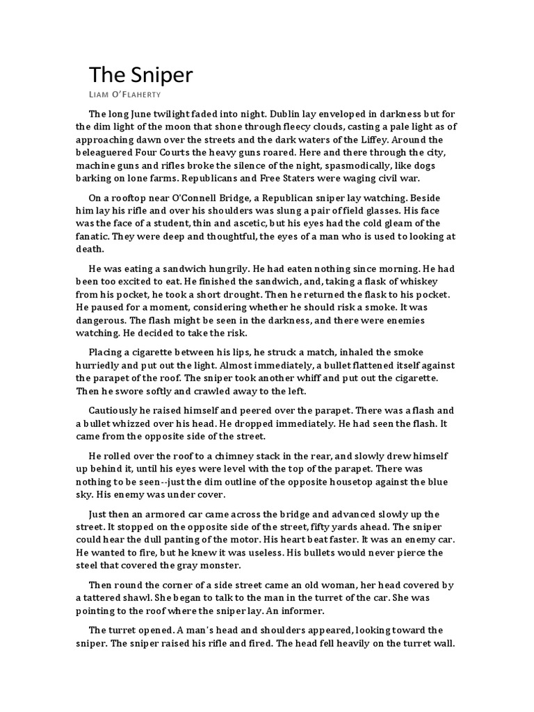 The Sniper | PDF | Rifle | Violence