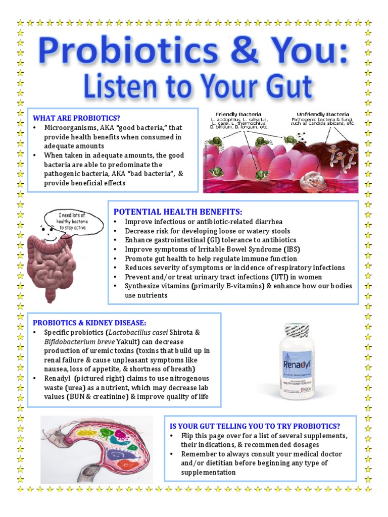 probiotic handout | Irritable Bowel Syndrome | Probiotic