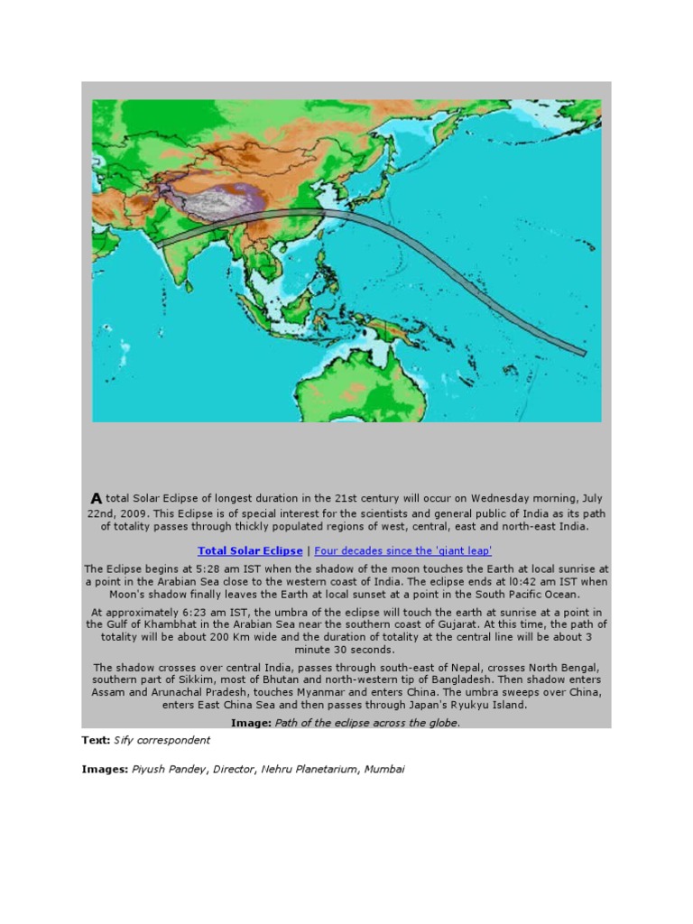 Total Solar Eclipse | PDF | Solar Eclipse | Sky