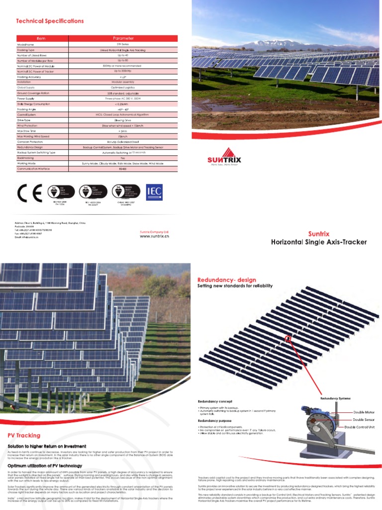 Suntrix Tracker India | PDF | Photovoltaics | Solar Power
