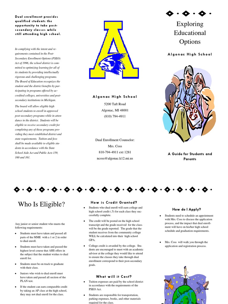 Brochure Dual Enrollment | PDF | Course Credit | Schools