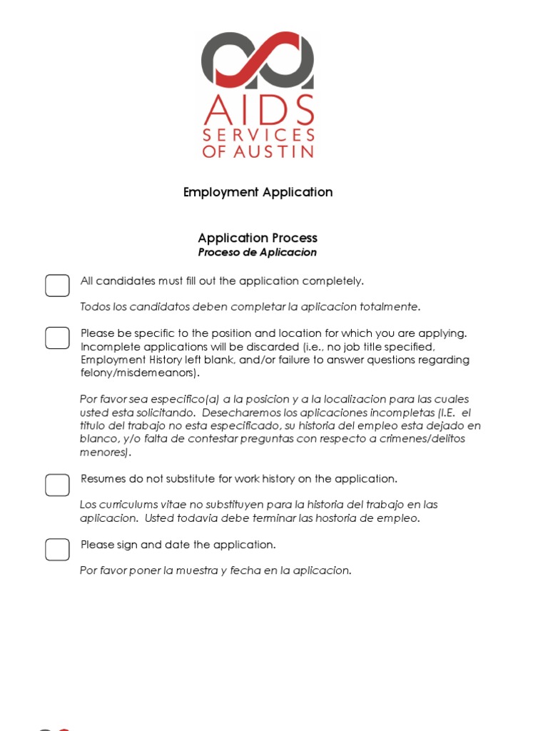 ASA Employment Application | PDF | At Will Employment | Nolo Contendere