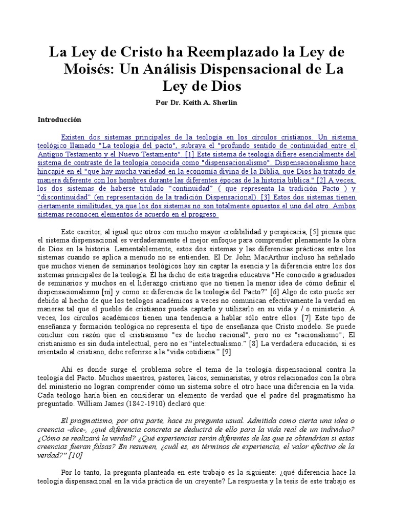 La Ley de Cristo Ha Reemplazado La Ley de Moisés - Un Análisis ...