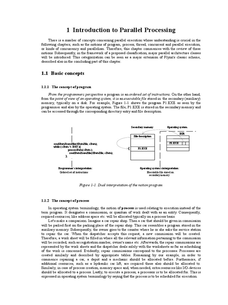 Introduction To Parallel Processing (TempusCh1) | PDF | Thread (Computing) | Parallel Computing