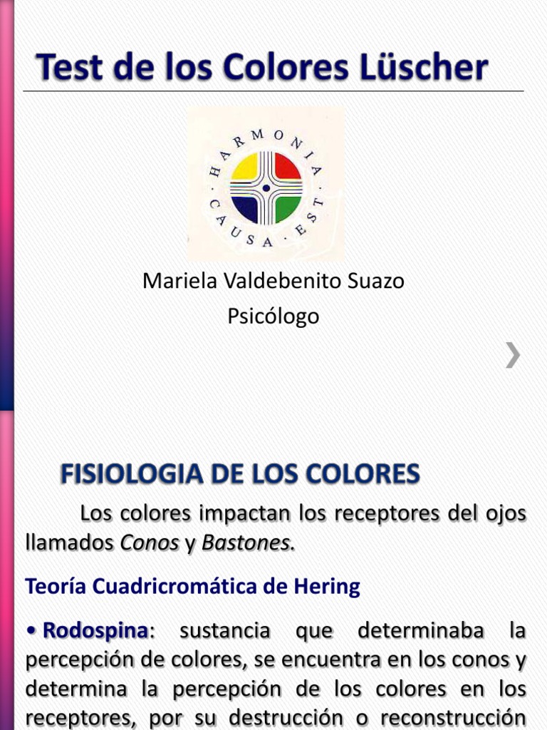 Test de Los Colores Lüscher | PDF | Color | Percepción