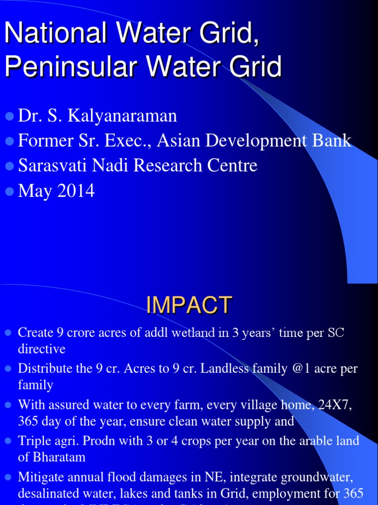 National Water Grid | PDF
