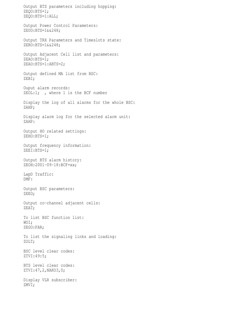 MML Commands | PDF | Computers | Technology & Engineering